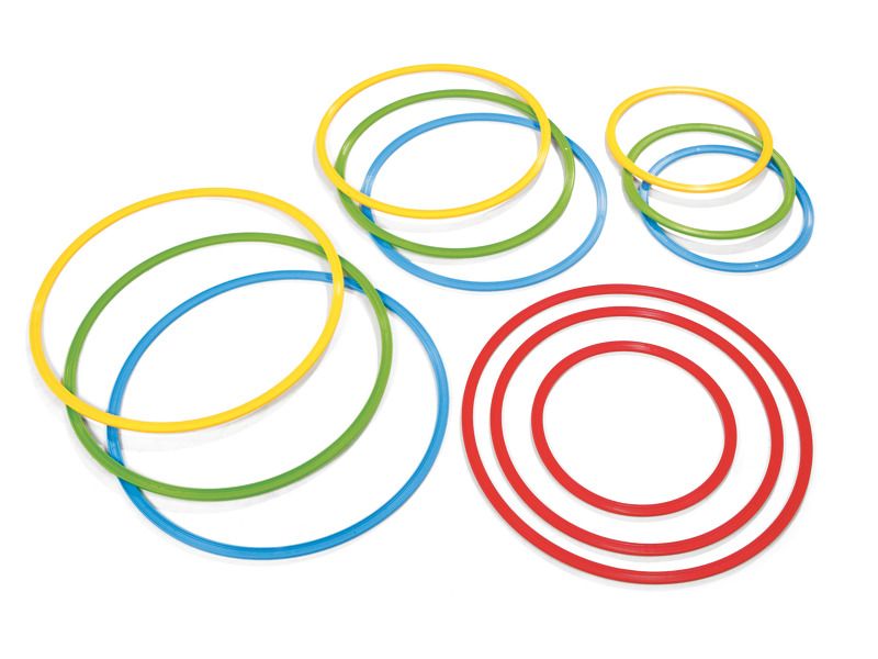 MAXI PACK OF 12 FLAT HOOPS Ø 35, 50 and 60 cm
